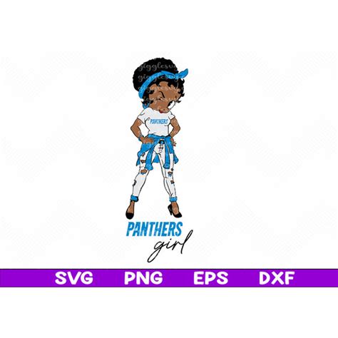 Betty Boop Panthers Girl Svg Betty Boop Panthers Girl Nfl Inspire