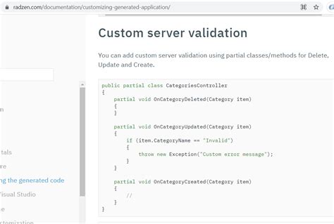 Follow Doc To Create Custom Validation Not Working Blazor Server