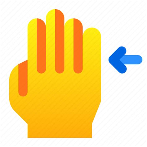 Gesture Hand Left Swipe Icon