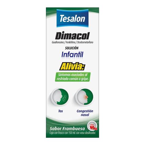 Jarabe Dimacol Infantil Para Tos Y Congestión Nasal Triple Acción 150ml Bodega Aurrera