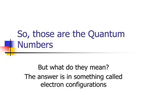 PPT Quantum Number And Electron Configurations PowerPoint Presentation ID 1154504