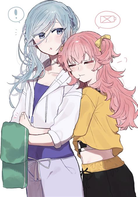 Motoma0505 Hinomori Shizuku Momoi Airi Project Sekai Commentary Request Highres 2girls