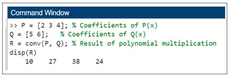 Matlab Polynomial Multiplication