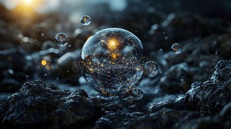 Futuristic Quantum Computing Landscape Abstract Visualization Digital Art Sci Fi Environment