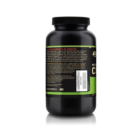 Optimum Nutrition Creatine Powder Unflavored Plant Based Pros