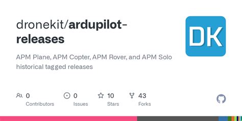 GitHub Dronekit Ardupilot Releases APM Plane APM Copter APM Rover