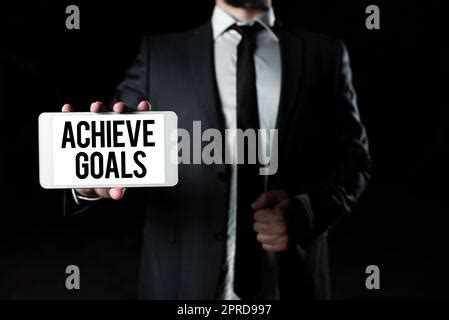 Text Caption Presenting Achieve Goals Business Approach Results