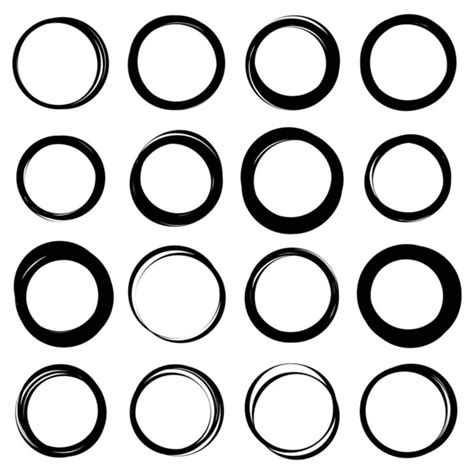 Random Circles Rings Circular Element Stock Vector Image By ©vectorguy 568130900