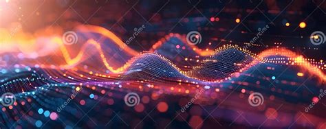 Dynamic Visual Representation Of Market Trends And Consumer Behavior Through Abstract Wave Stock