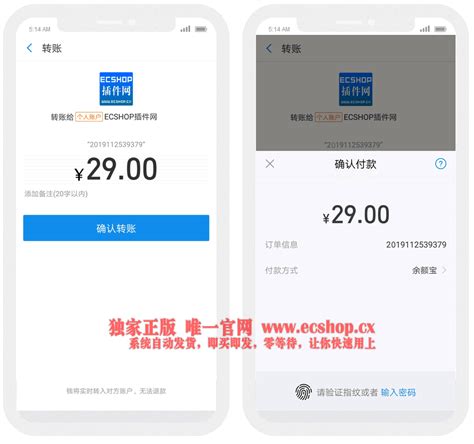 ecshop支付宝h5插件 ecshop手机版个人支付宝插件 ecshop手机端个人支付宝插件【支付宝免签接口 免签约扫码支付 免申请无须手续