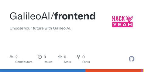 Github Galileoaifrontend Choose Your Future With Galileo Ai
