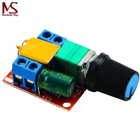 Mini 5a Pwm Max 90w Dc Motor Speed Controller Module 3v 35v Speed Control Switch Led Dimmer Hot