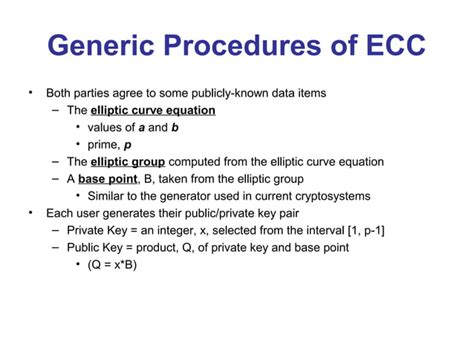 Elliptical Curve Cryptography PPT