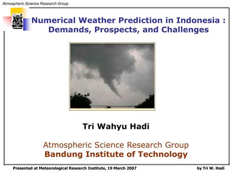 PPT Numerical Weather Prediction In Indonesia Demands Prospects And Challenges PowerPoint