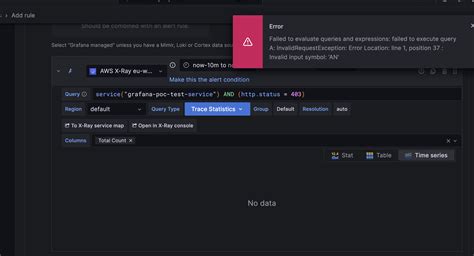 Query Is Only Working With Service Command In Alert Page · Issue 195 · Grafanax Ray