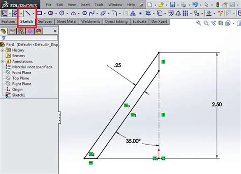 Coincident Sketch In Solidworks