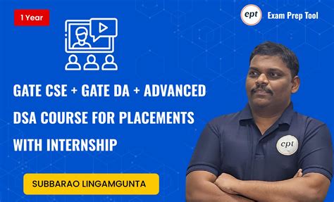 gate cse gate da placement training with internship 1 year