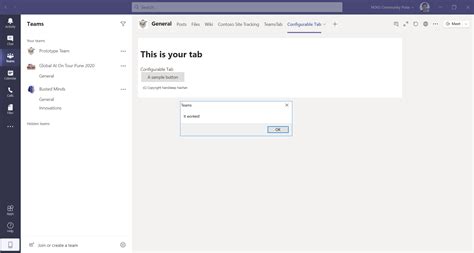 implementing configurable tabs for ms teams with yo teams nanddeep