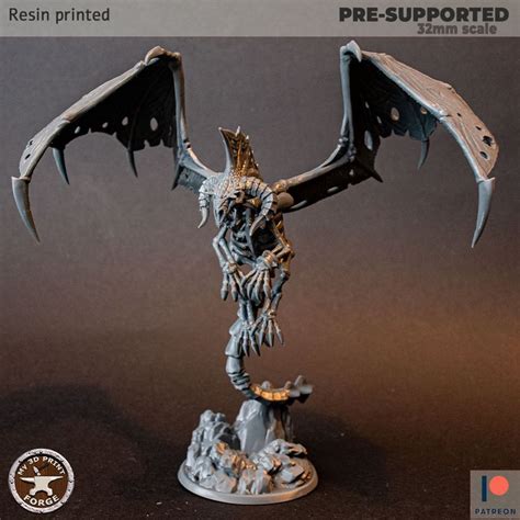 3d Printable Bone Dragon Nightbone By My3dprintforge