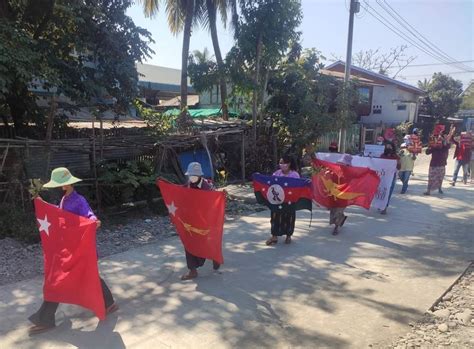 စစ်ကောင်စီချေမှုန်းရေး ကလေးမြို့သပိတ်စစ်ကြောင်း ချီတက်ခဲ့ပြီး မိုးဗြဲ၊ ခင်ဦးတိုက်ပွဲများတွင် က