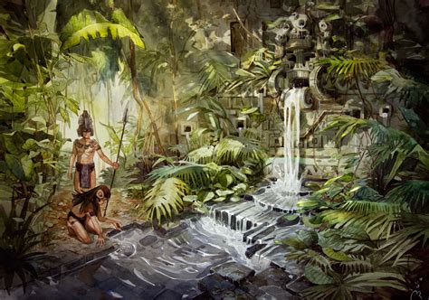 The Ancient Waterfall On Behance