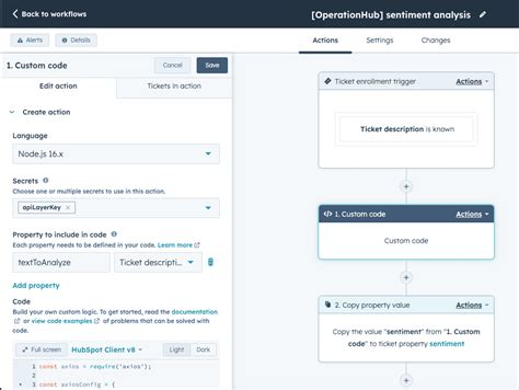 set a sentiment analysis for hubspot service hub antoine brossault