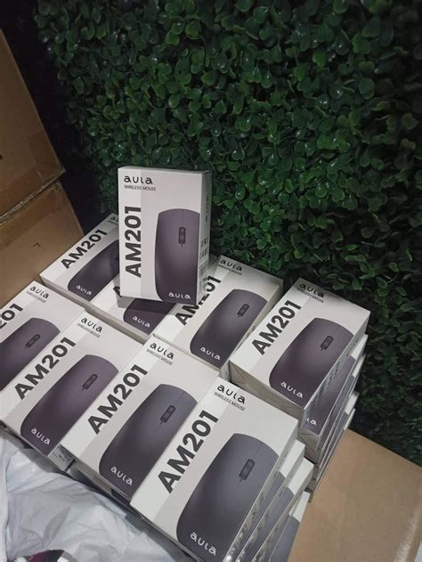 💥aula Am201 Wireless Mouse Usb Black Computers And Tech Parts And Accessories Mouse And Mousepads