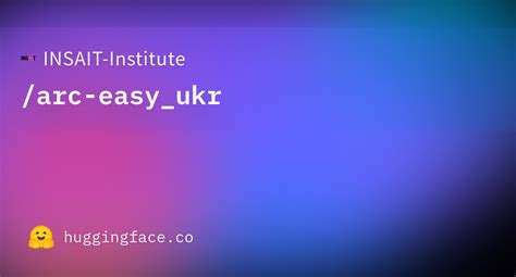 Insait Institute Arc Easy Ukr · Datasets At Hugging Face