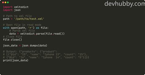how to convert xml to json in python r code