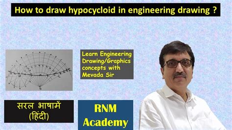 How To Draw Hypocycloid In Engineering Drawing Hypocycloid Drawing Cycloidal Curves Rnm