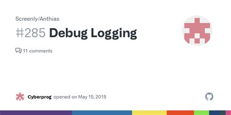 Debug Logging · Issue 285 · Screenlyanthias · Github