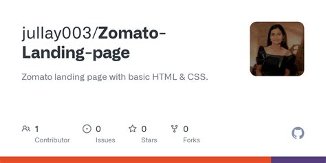Github Jullay Zomato Landing Page Zomato Landing Page With Basic