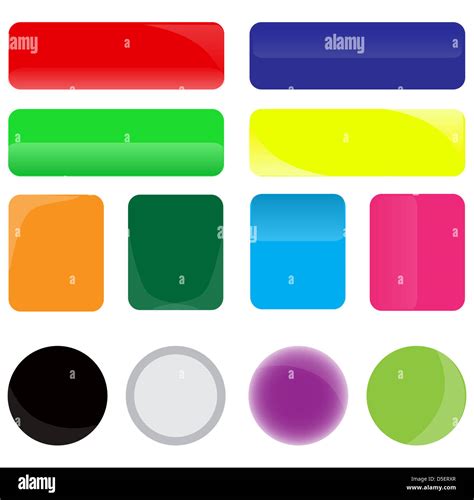 Set Of Web Buttons Stock Photo Alamy