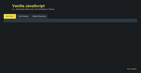 Vanilla Js Demo Forked Codesandbox Vanilla Js Demo Forked Codesandbox
