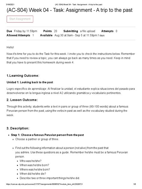 Ac S04 Week 04 Task Assignment A Trip To The Past Pdf