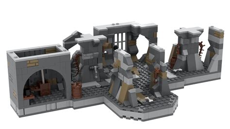 Moc Rancor Pit Bounty Hunters Throne Room With Pieces Mould King