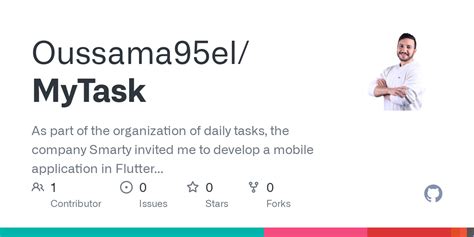 Github Oussama95elmytask As Part Of The Organization Of Daily Tasks The Company Smarty