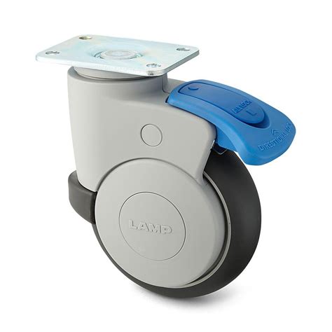 Dual Brake Caster With Brake Plate Type Mx 125ps Sugatsune America