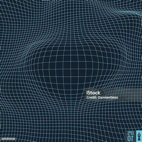 추상 벡터 가로 배경입니다 사이버 스페이스 그리드 3d 기술 일러스트레이션 0명에 대한 스톡 벡터 아트 및 기타 이미지 0명 과학 기하 도형 Istock