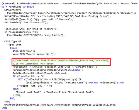 Eventrequest Codeunit 7010 Findpurchlineprice · Issue 498 · Microsoftalappextensions · Github