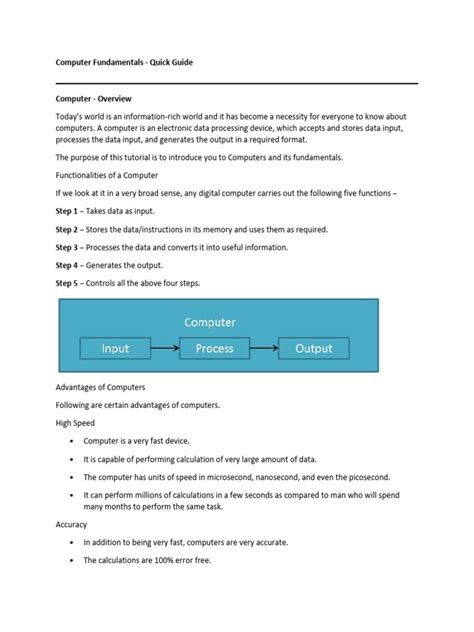 Computer Fundamentals Pdf Computer Data Storage Random Access Memory