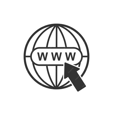 Premium Vector Vector Icon Of The World Wide Web Connection Sign Template For The Site And App