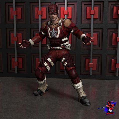 Lyko3d Red Guardian Thunderbolts Mcu Outfit For G8m Daz Content By Lykomodels