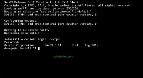 How To Install And Operate Oracle Solaris 11x Os Cloudspinx