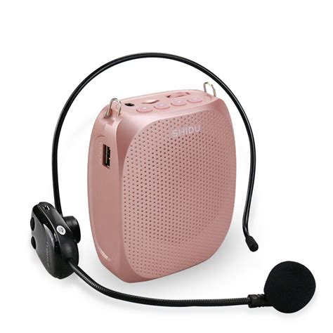 SHIDU S W Portable Wireless Voice Amplifier Megaphone For Teacher With UHF Microphone Mini