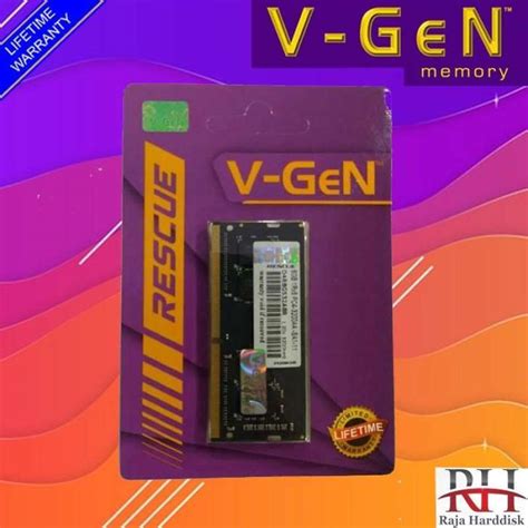 Jual RAM V GeN DDR4 SODimm RESCUE 8GB PC25600 3200Mhz Memory Laptop VGEN Di Seller Raja