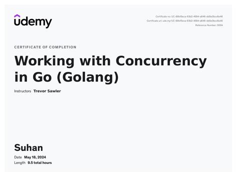 Suhan Bangera On Linkedin Golang Concurrency Programming Udemy Continuouslearning