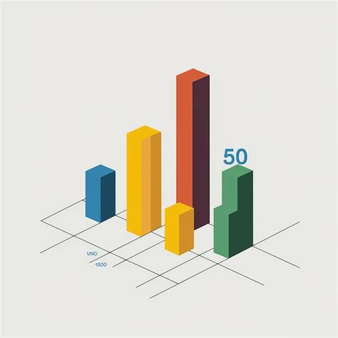 Vertical Bar Chart Displaying Five Bars Of Different Heights Premium Ai Generated Vector