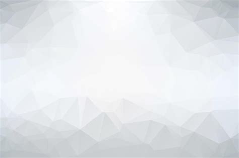 흰색과 회색 다각형 크리스탈 배경 다각형 디자인 패턴 프리미엄 벡터