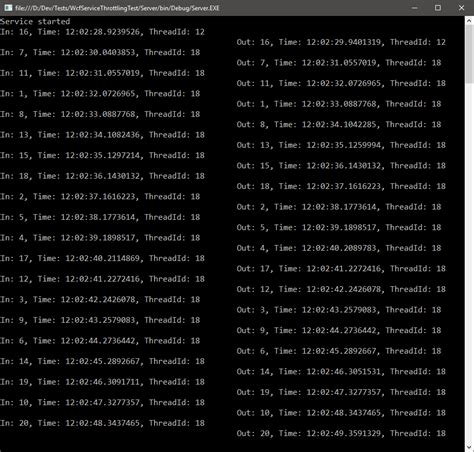 C Wcf сервис обрабатывает входящие запросы в одном потоке не смотря на Concurrencymode